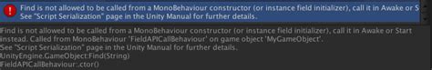 Serialization Monobehaviour Constructors And Unity 54