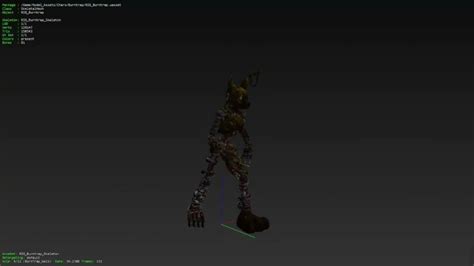 FNAF Security Breach BurnTrap Springtrap All Animations And Model