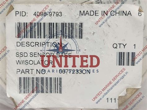 Simplex 4098 9793 Ssd Sensor Isolator Base 0677233cn United Marine