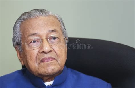 Malaysia Prime Minister Mahathir Mohamad Editorial Photo Image Of