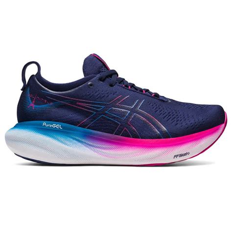 Tênis ASICS GEL Nimbus 25 Maratona de Paris Feminino Azul Marinho