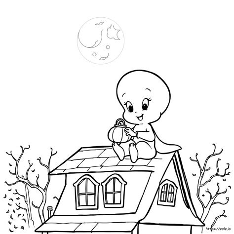 Casper Halloween Coloring Pages