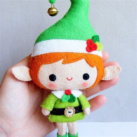 Felt PDF Sewing Pattern Christmas Elf Felt Christmas Etsy