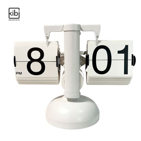 ĐỒng HỒ LẬt Retro Flip Clock TrẮng Đen Kibi Home Decor