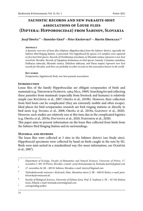 Pdf Faunistic Records And New Parasite Host Associations Of Louse