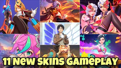 မင်းစစ်သားအပါအဝင် Skin အသစ် 11 ကောင်ရဲ့ Skill Effect ပုံစံ Gameplay များ 🤩 Youtube