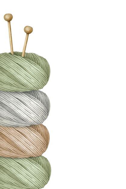 Premium Photo Yarn Balls And Knitting Needles Wooden Knitting Needles