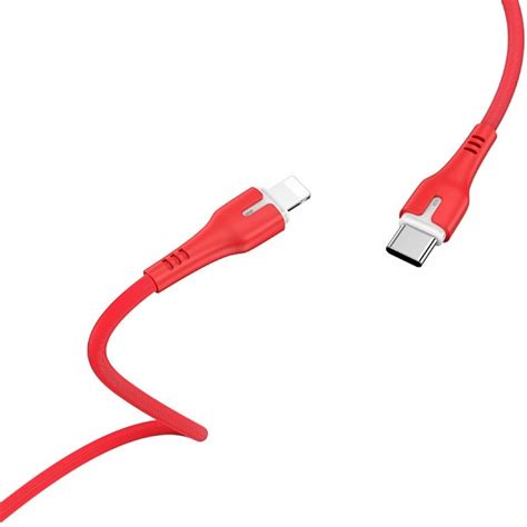 Hoco Usb 2 0 Type C Lightning Töltő Adat Piros 1m Ipon Hu