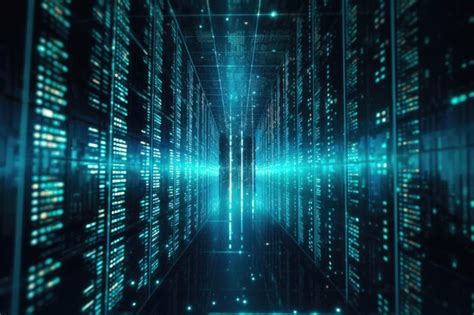 Premium Ai Image Digitized Virtual Reality Of Information And Quantum Computing