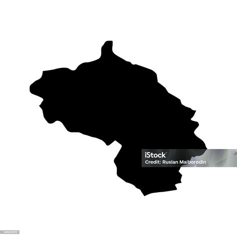Berane Municipality Map Administrative Subdivision Of Montenegro Vector Illustration Stock