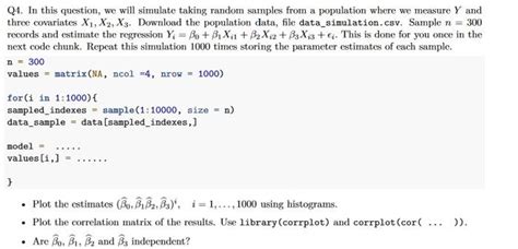 Solved Use R Plzn 300values Matrix NA Ncol 4 Nrow Chegg