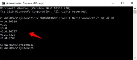 How To Check Net Framework Version In Windows 10 Computer