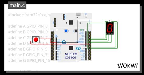 7seg Wokwi ESP32 STM32 Arduino Simulator