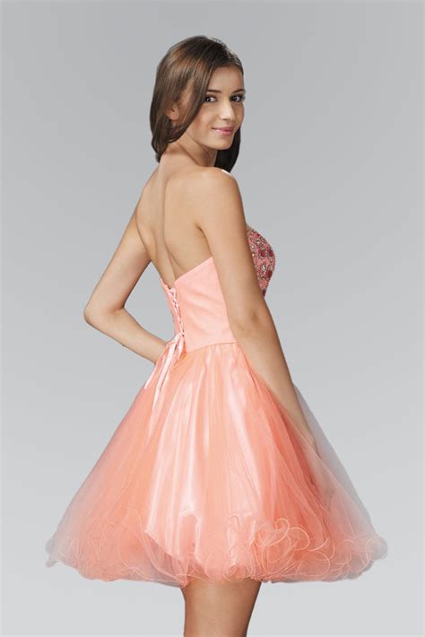 Tiffany Homecoming Short Strapless Cocktail Prom Dress │ The Dress