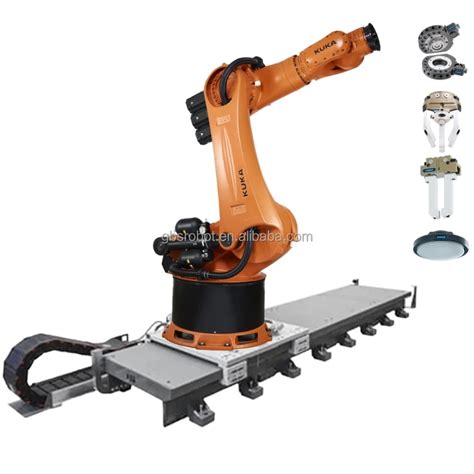 large material handling robot arm kuka kr 420 r3080 with schunk gripper