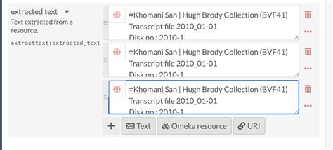 Multiple Extract Text Module Entries Modules Omeka Forum
