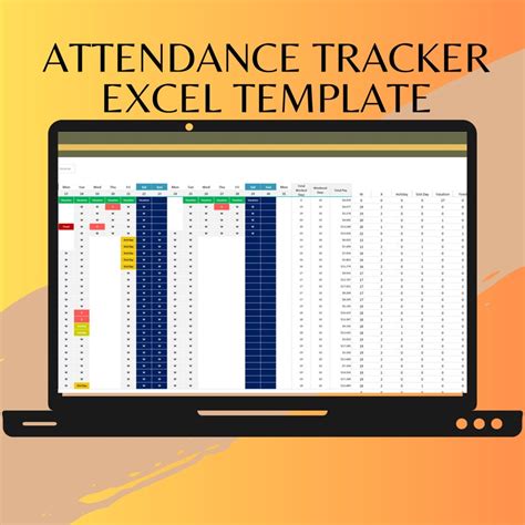 Attendance Tracker Excel Template Employee Tracker Template