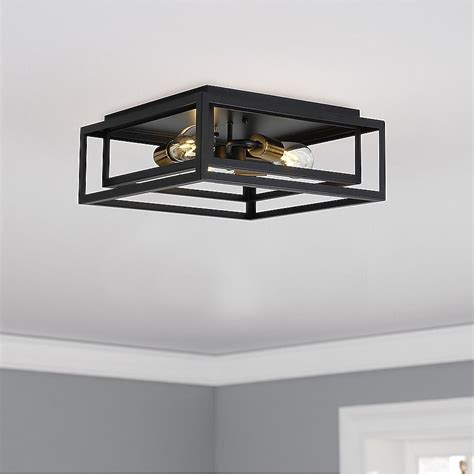 Aiwen 3 Light Black Flush Mount Light Energy Star Dyj Xd44h At