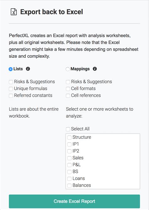 Spreadsheet Validation In Tutorial Reports Perfectxl Spreadsheet