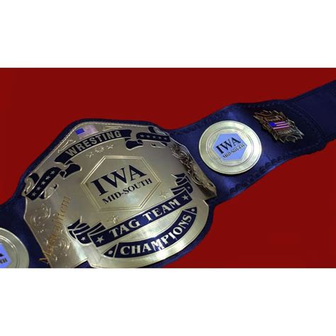 Iwa Mid South Tag Team Wrestling Championship Title Belt Wwf Belt