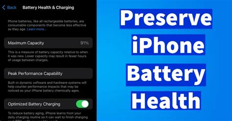 How To Preserve Battery Health On IPhone Reveal That