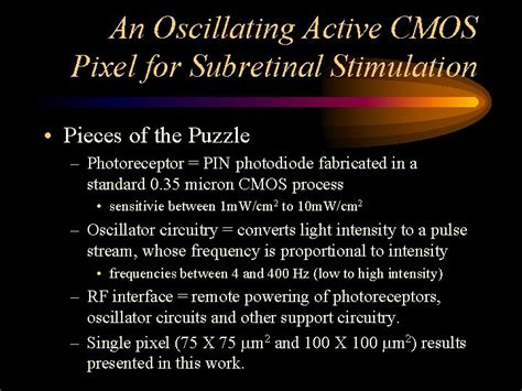 An Oscillating Active Cmos Pixel For Subretinal Stimulation