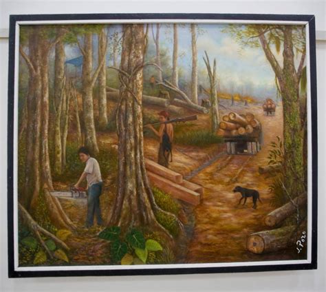 Exponen muestra de pinturas con temática ambientalista y
