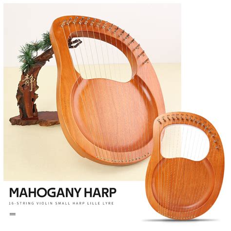 Harp Mahogany Body Musical Instrument Solid Wooden Vicedeal