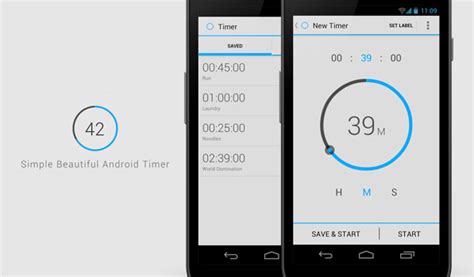Timer By Opoloo Is A Beautifully Designed Holo Timer For Your Android