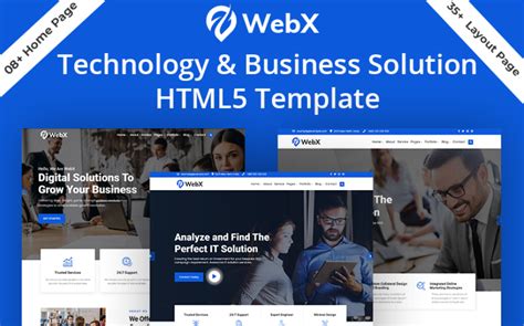 webx technology business solution html5 template website template
