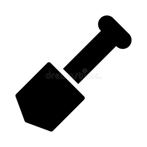 Icono Plano Del Vector Del Glyph De La Espada Ilustración del Vector