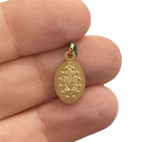 Medaglia Miracolosa In Oro 18 Carati Originale