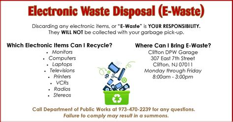 E Waste Clifton Nj