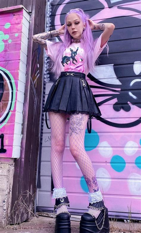 Edgy Pastel Goth Fashion Inspiration