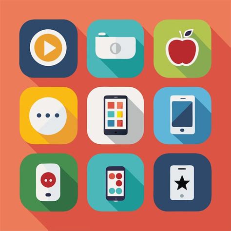 Premium Vector Colorful App Icons