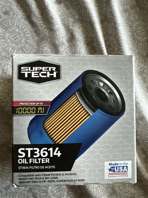 Supertech St3614 Cross Reference Oil Filters Oilfilter
