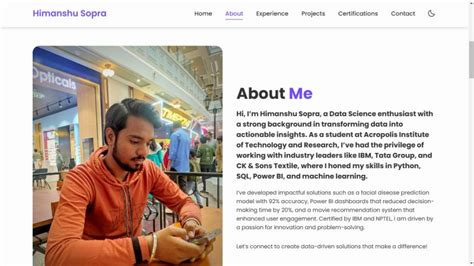 Himanshu Sopra On Linkedin Webdevelopment Portfolio Html Css