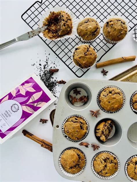 Chocolate Chai Muffins