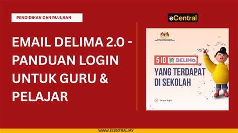 Email Delima 2 0 Panduan Login Untuk Guru Dan Pelajar