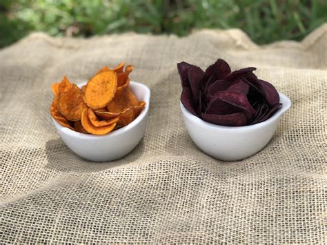 Chips De Batatas Doces Coloridas Roxa E Alaranjada Portal Embrapa