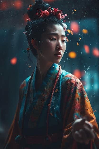 Premium Ai Image Chinese Women Cinematic Photography Portraits