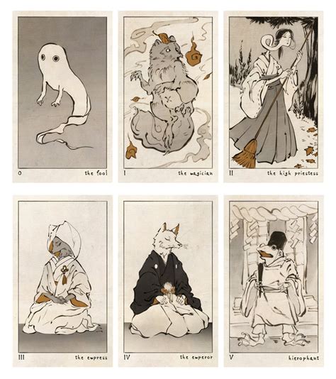 Yokai Yochi Tarot Japanese Art Japanese Folklore Tarot