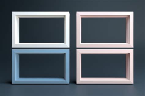 Abstract 3d Geometric Square Shapes Ai Generated Image