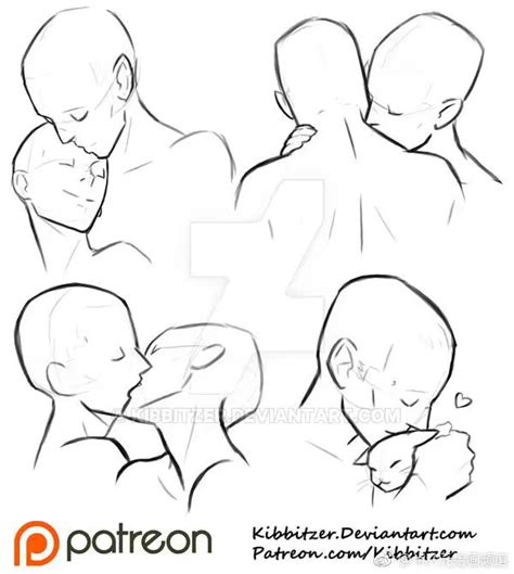 Kiss姿势素材 千图网