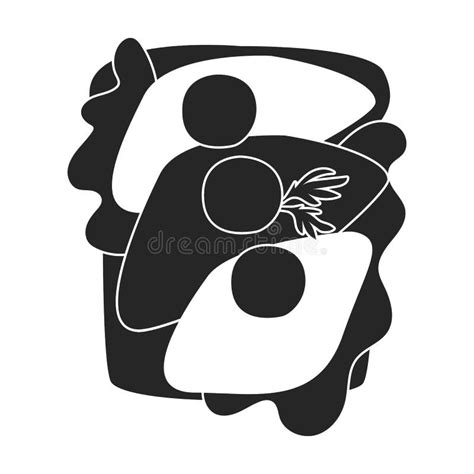 Icono Del Vector De Sandwich Iconnegro Vector Aislado En Sandwich De