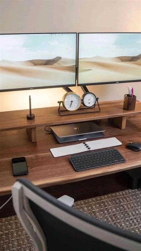 Aesthetic Clean Desk Setup Idea Rate 1 10⭐ Home Office Design Home
