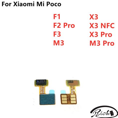 For Xiaomi Poco X3 NFC F1 M3 F2 Pro Proximity Ambient Light Sensor Ribbon Flex Cable Replacement