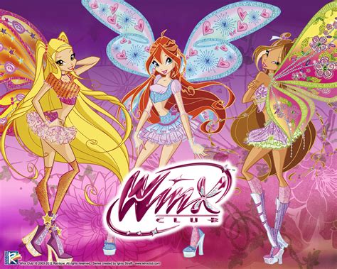 Winx Club New Wallpaper Of Bloom Flora And Stella Believix