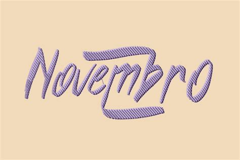Novembro Cool Lettering · Creative Fabrica