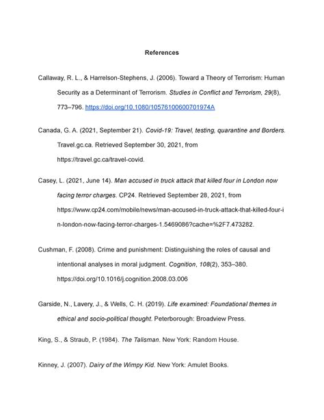 reference page assignment 1 references callaway r l and harrelson